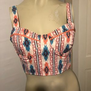 Lush | Tops | Aztec Crop Top By Lush | Poshmark